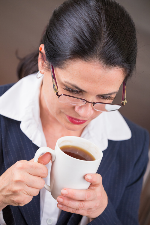 Patty Wolfe Media Group » Posing with Coffee